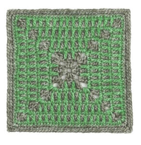 Two - Three Color Solid Granny Square - Crochet Bee